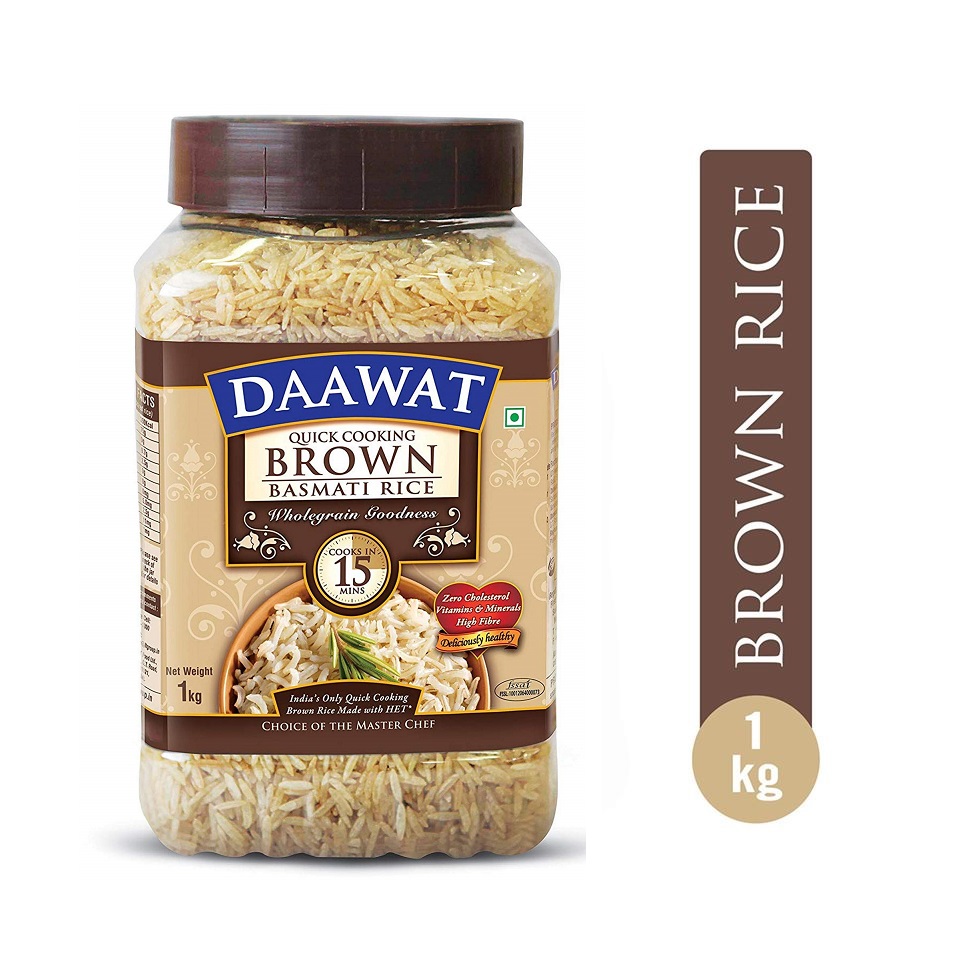 Dawat Brown Basmati Rice 1 Kg | Daraz.com.bd
