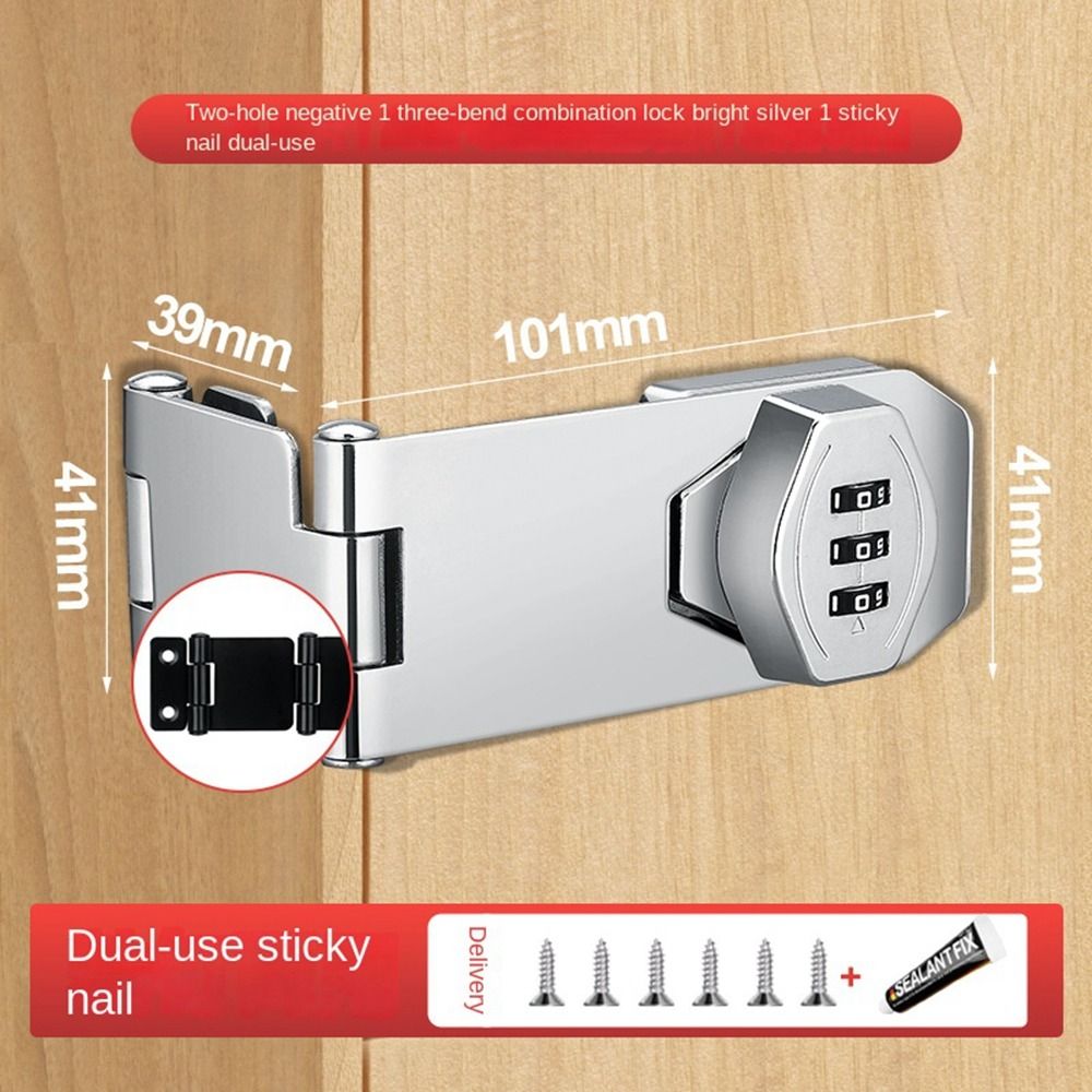 New Zinc Alloy Cabinet Password Locks Home Security 3 Digit Coded ...