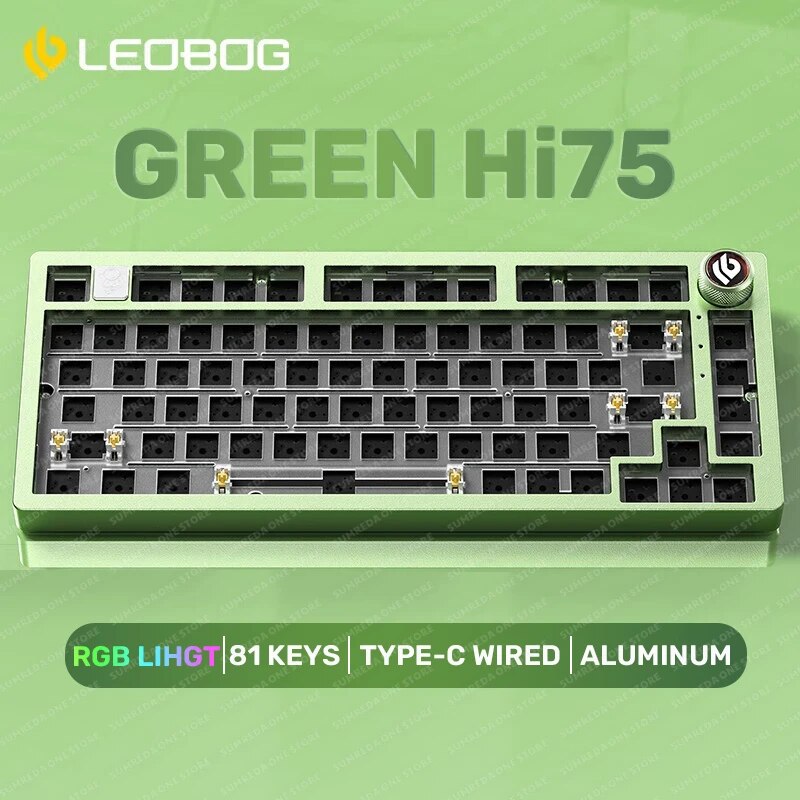 LEOBOG Hi75 Mechanical Keyboard Aluminum Kits Multifunctional Knob Hot ...
