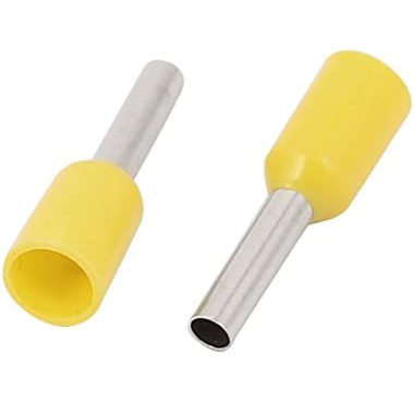 10pcs yellow 4mm Tube Insutated Crimp Terminal Electrical Wire ...