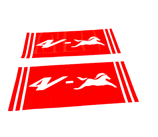 Motorcycle front Suspension fork sticker or 4V bike front fork logo ...