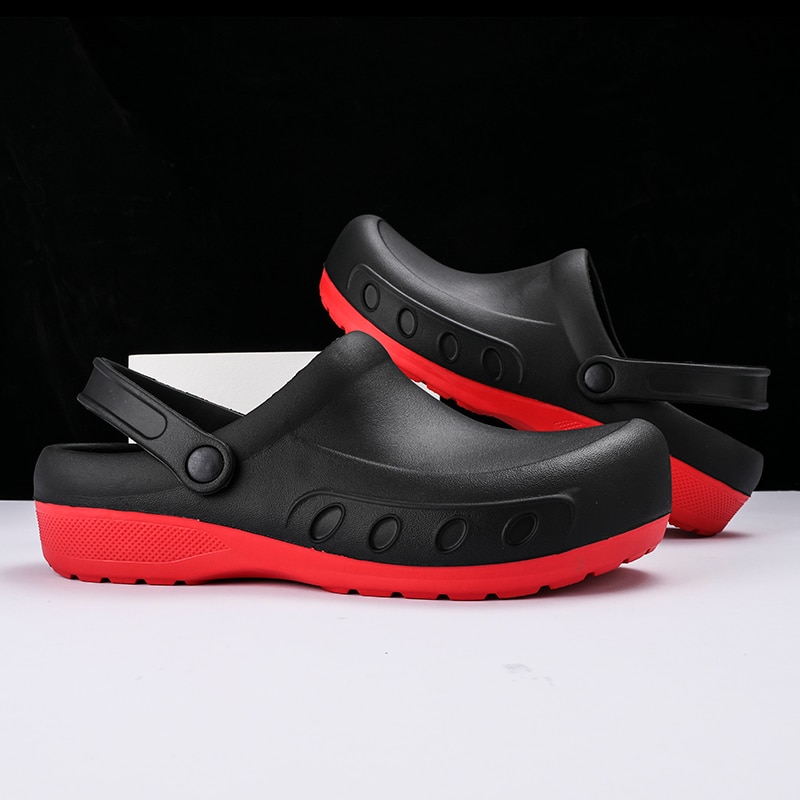 Men Chef Clogs Men Kitchen Shoes EVA Injection Shoes Anti-slip Outsole ...