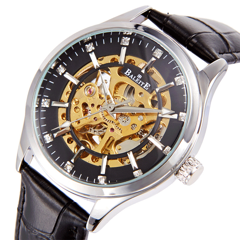 BALEITE Barrett Automatic Hollow Tourbillon Mechanical Watch Men's ...