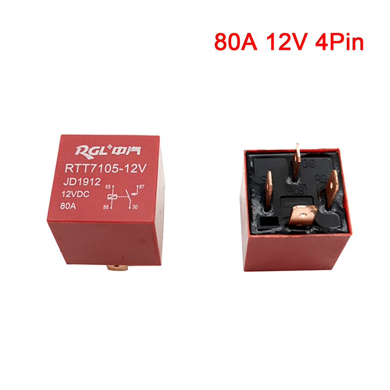 Waterproof Heavy Duty Relay 4/5Pin DC 24V 12V 80A Headlamp Automotive ...
