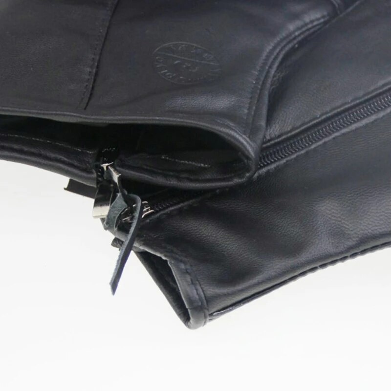 2023 newMen Women Muslim Faux Leather Zipper Socks Black Halal Sunnah ...