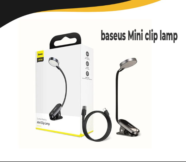 Baseus Clip Lamp DGRAD-0G Comfort Reading Mini Clip Lamp Dark Gray ...