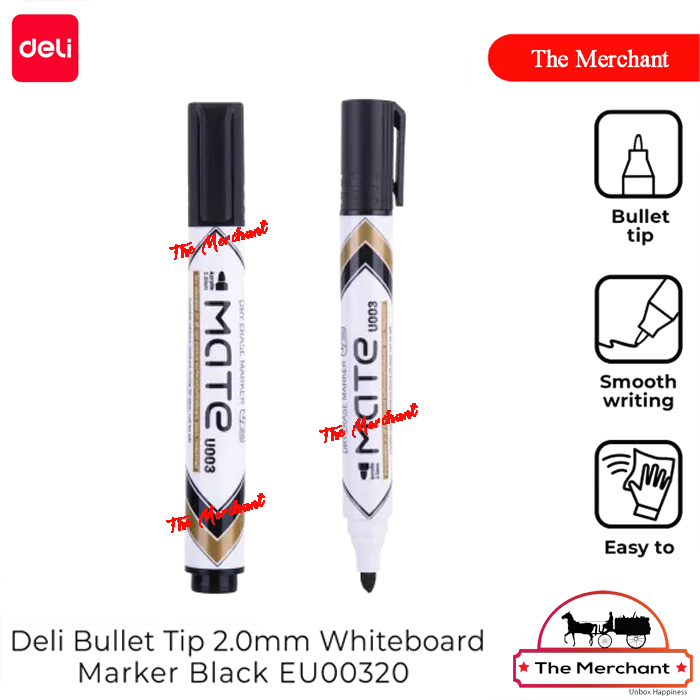 Deli Mate U003 20 Refillable White Board Marker - 2.0mm - Black Ink | Daraz.com.bd