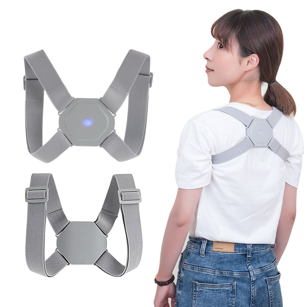 Electric Posture Corrector Back Brace Spine Stretcher Lumbar Vibration ...