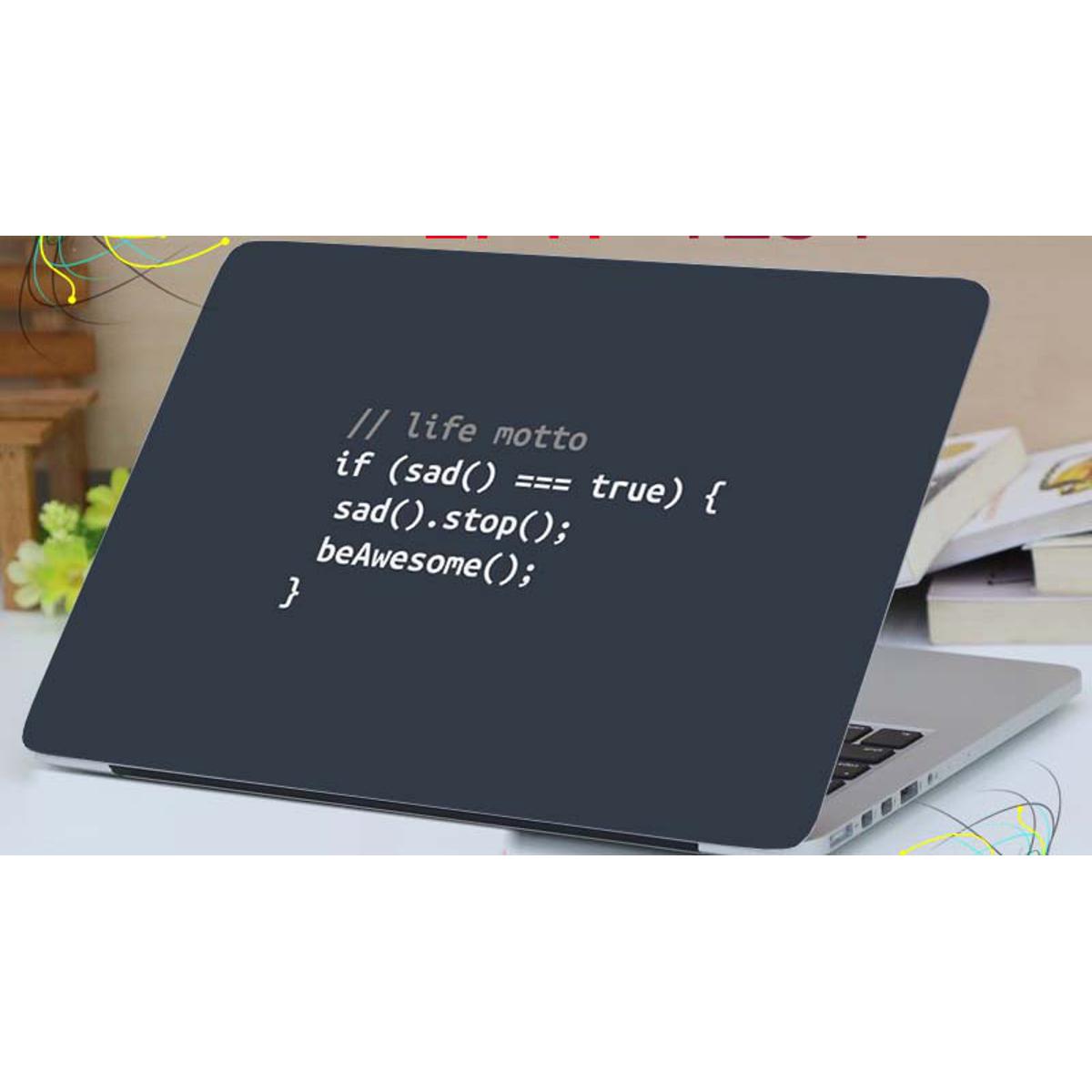 LPTP - 1251 life code Laptop Sticker Laptop Skin Sticker & Laptop Skin ...