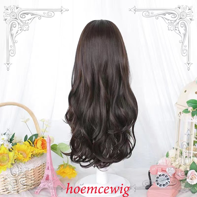 [free gift] Blonde Wig Long Curls Big Wave Synthetic Hair Living ...