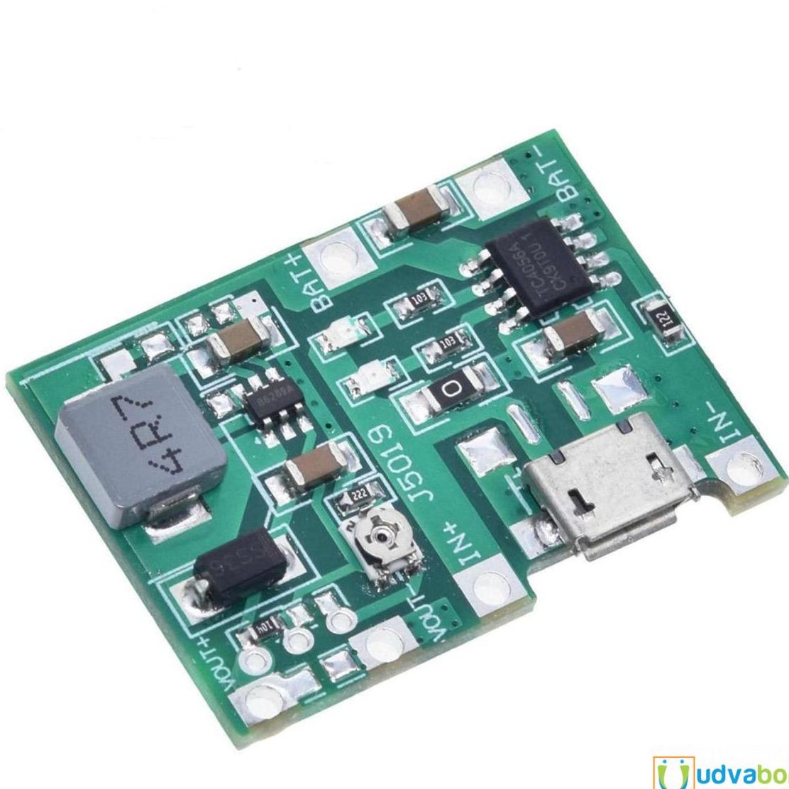 Lithium Li-ion 18650 3.7V 4.2V Battery Charger Board DC-DC Step Up ...