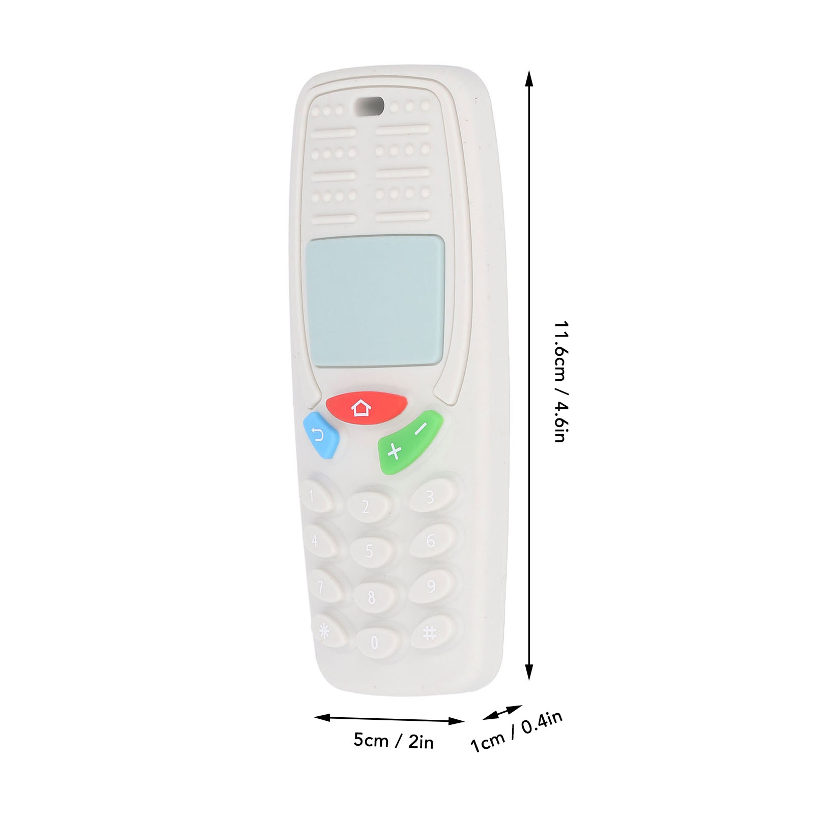 Mobile Phone Shaped Teething Toy Baby Safe Funny Cute Silicone Soft ...