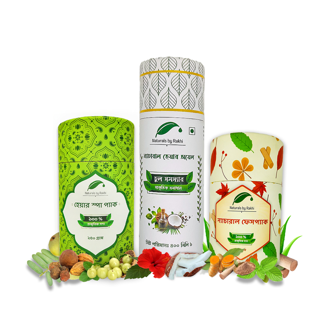 Naturals by Rakhi Natural Hair Oil 200ml, 250gm Hair Spa Pack, 200gm ...