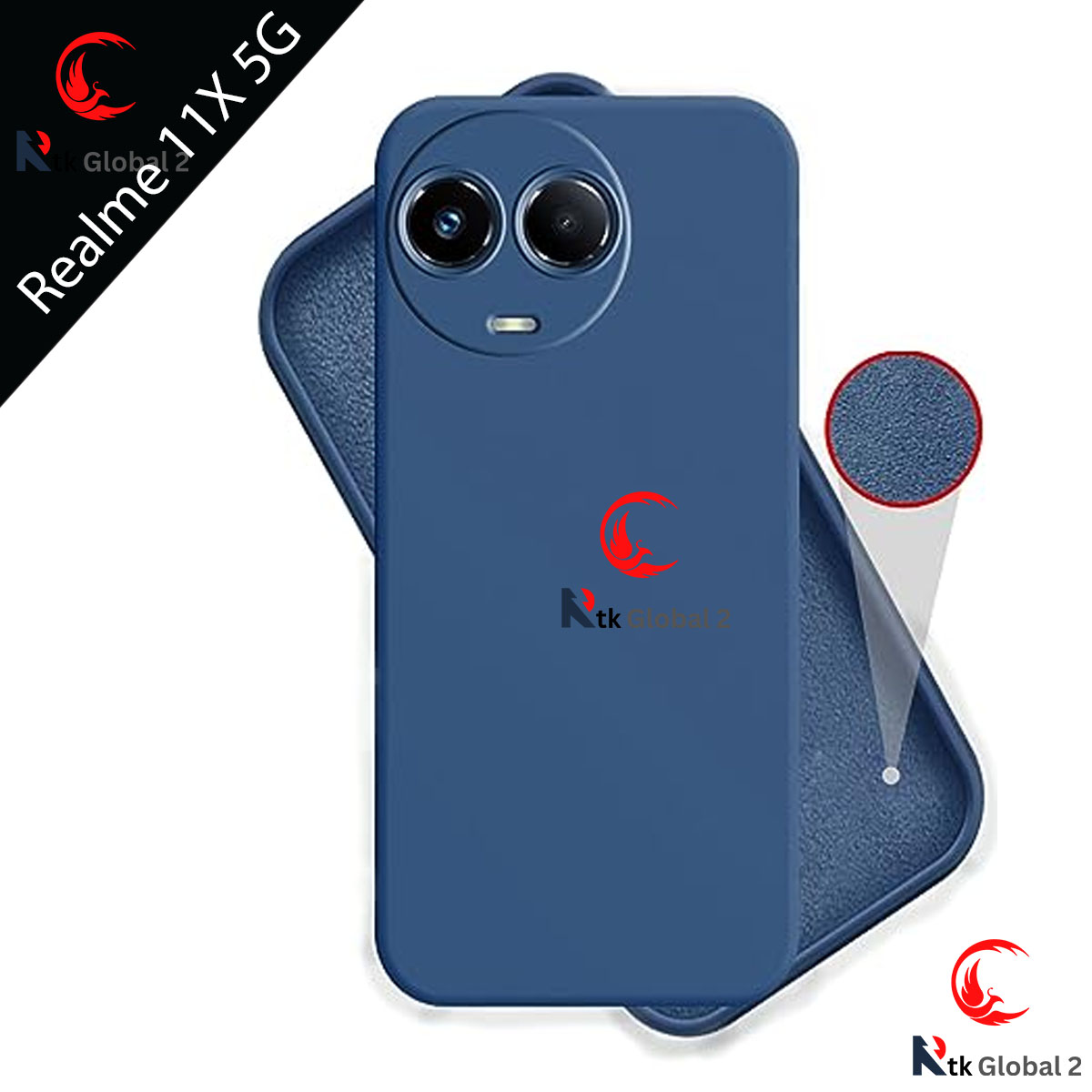 case For Realme 11x 5g Back cover Soft Liquid Skin friendly Silicone ...