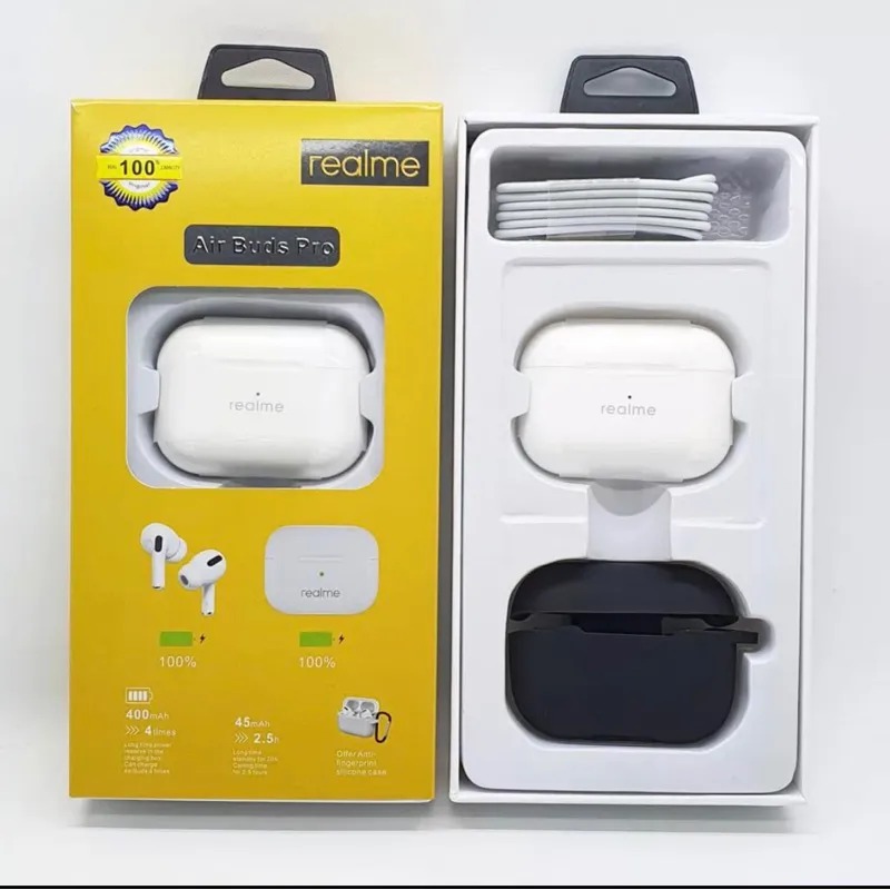 Headset Bluetooth REALME Pro AIR BUDS Multitouch Function TWS Wireless ...