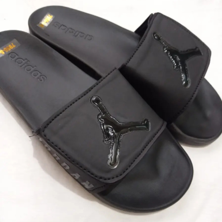 Stylish Black and Orange Color Slides Slipper for Men - Slides For Men ...