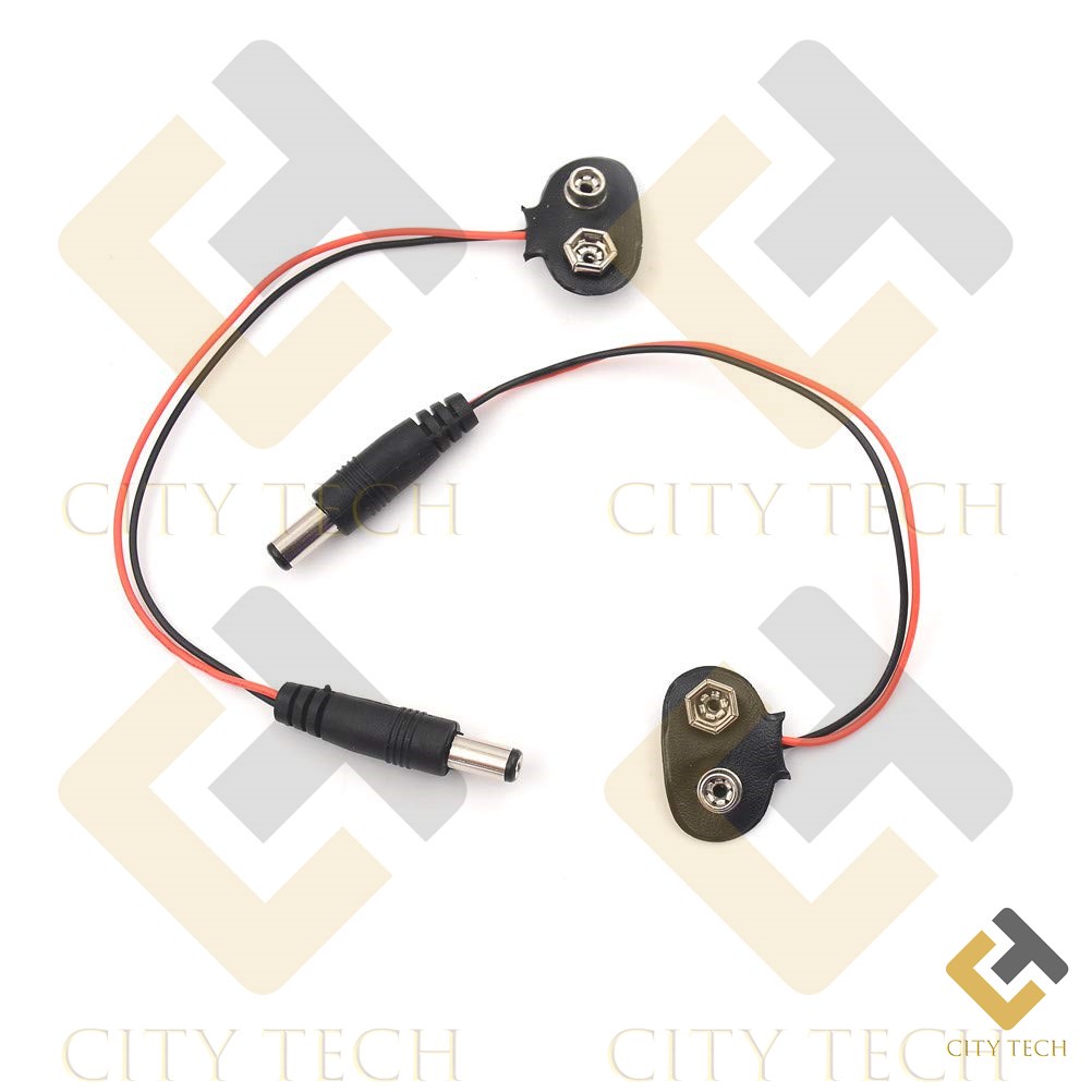 DC 9V Battery Clip Connector Leads Socket 6F22 Battery Holder Snap 9 ...