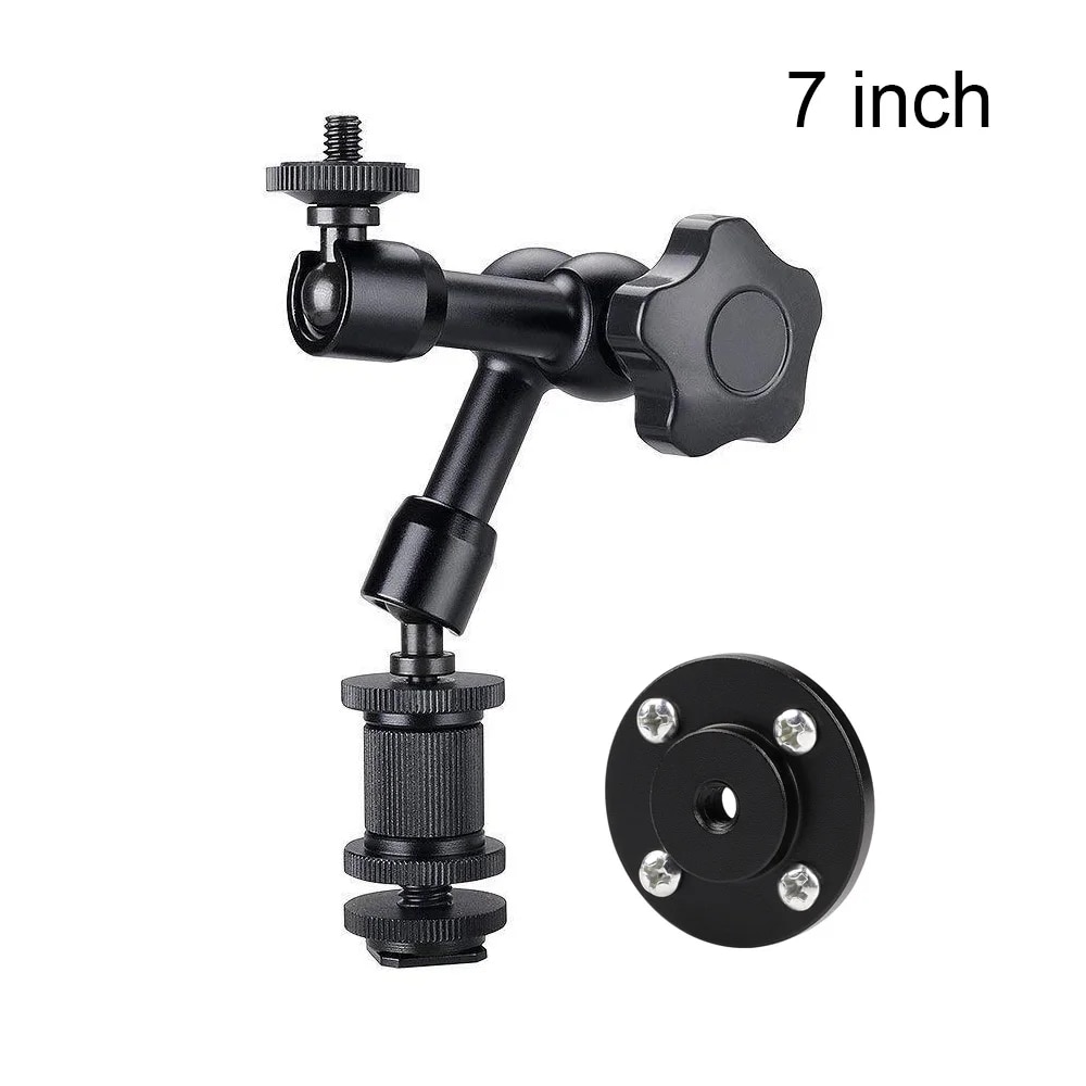11/7 Inch Friction Articulating Magic Arm with Wall Mount 1/4 Screw for ...