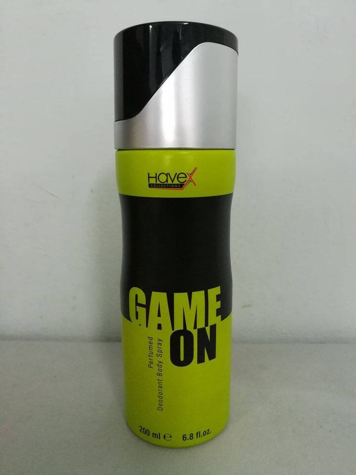 Havex Game On Body Spray For Men 200ml made in UAE