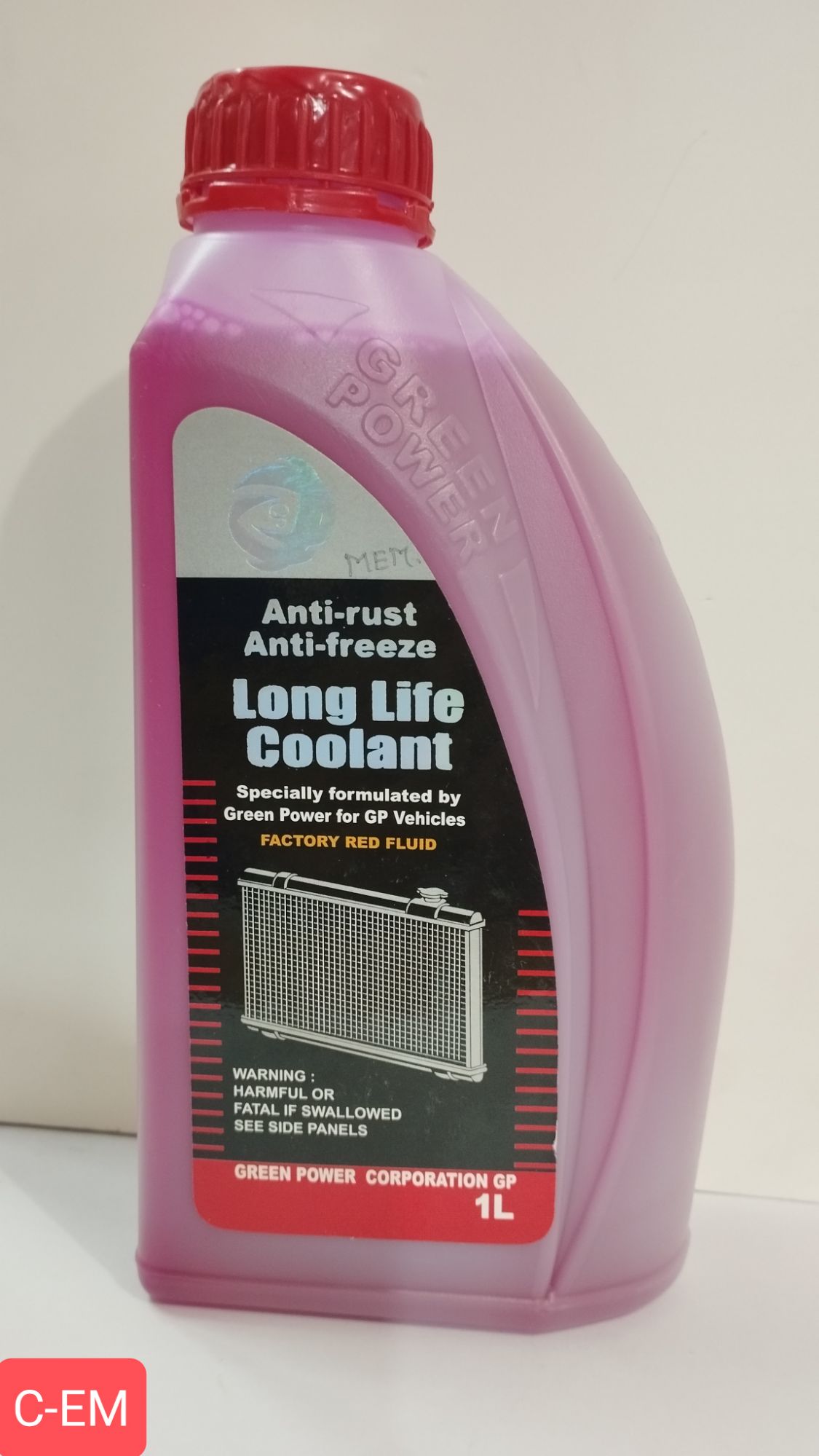 Long Life Coolant Anti-rust Anti-freeze 1L RED FLUID For Vehicles ...