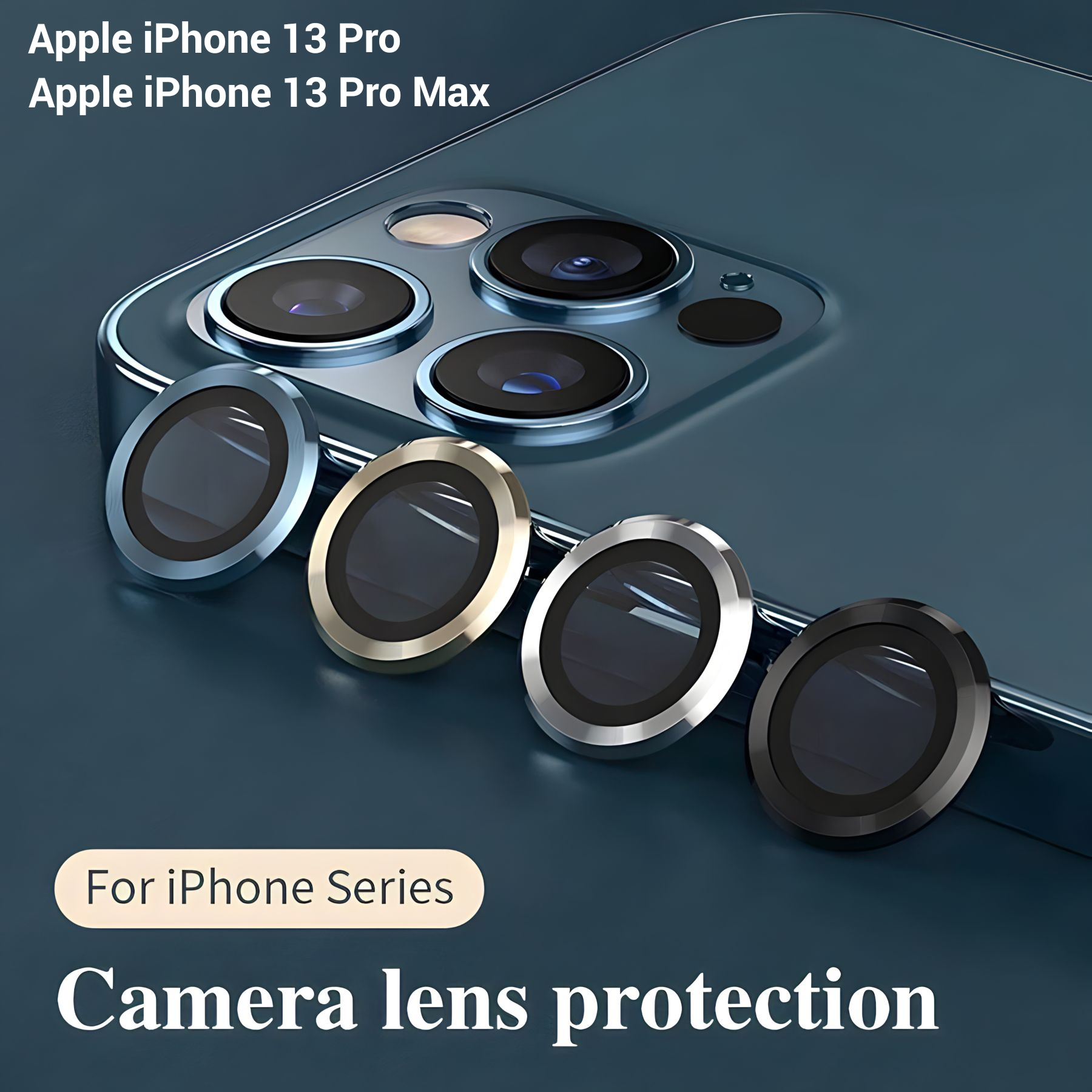 For Apple iPhone 13 Pro & 13 Pro Max - HD Aluminum Alloy With Glass ...