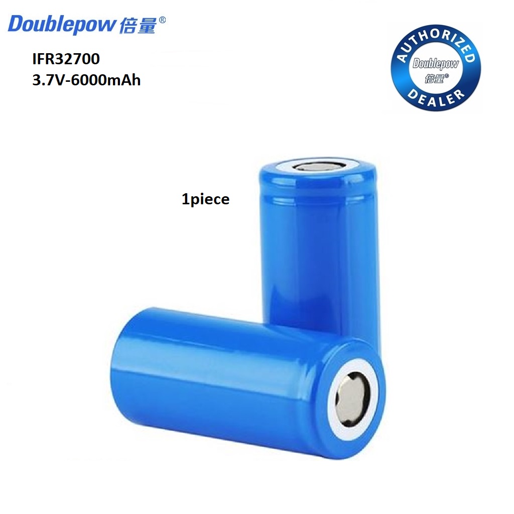 Doublepow Authentic 32700 6Ah LiFePO4 Battery Cell 32650 3.2V 6000mAh ...
