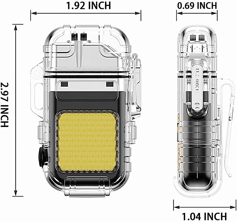 Stay Prepared With The Lighter Transparent Waterproof Arc Electric Usb ...