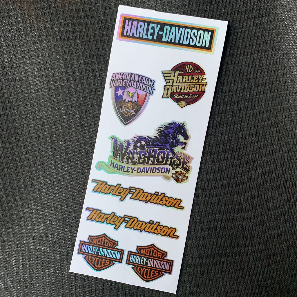 Harley-Davidson decorated Laser stickers Helmet Modification sticker ...