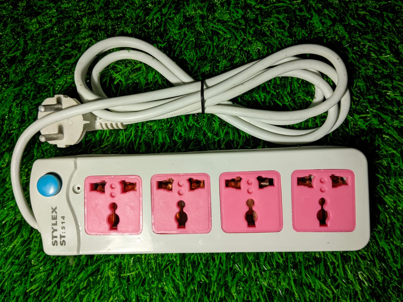 Multi Plug Stylex S.T-514 6Fit Multiplug 4 port Extension Shocked 6 Foot Cable