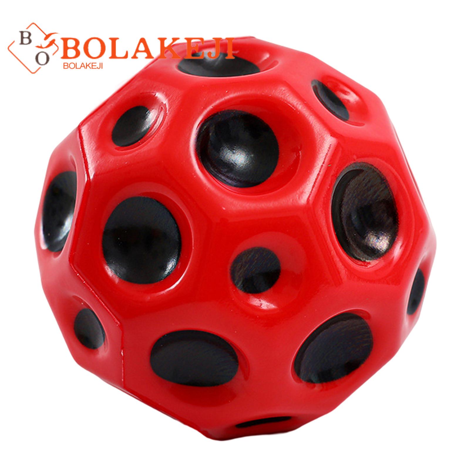 Elastic Jump Ball Anti-fall Moon Shape Porous Bouncy Ball Kids Indoor ...