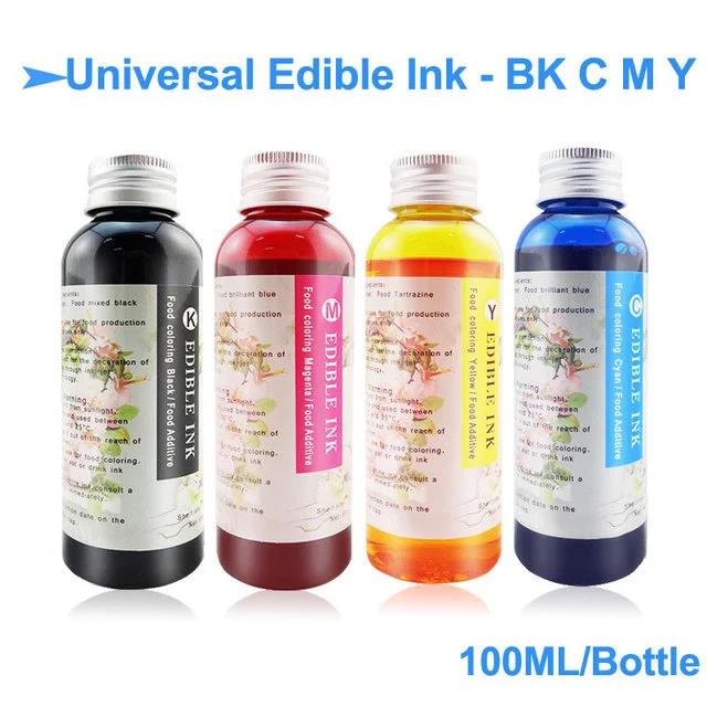OCINKJET 4 Colors 100ML Universal Edible Ink For Canon For HP For Epson ...