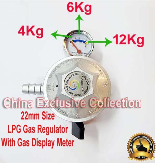 LPG 22 mm Gas Regulator With Meter Display | Daraz.com.bd
