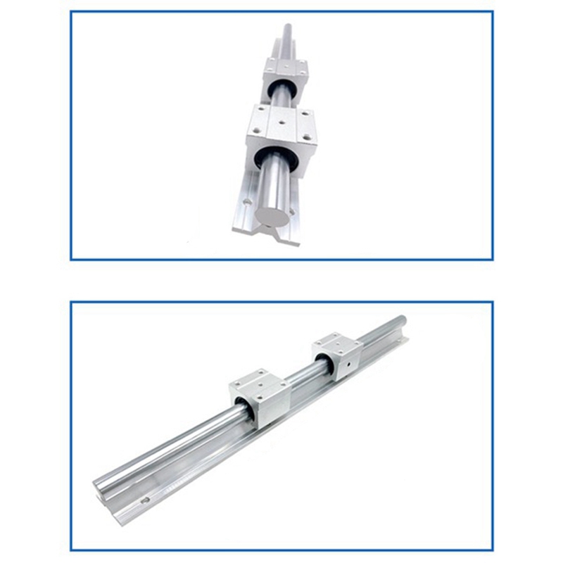 Linear Rails and Bearings,1Pcs Linear Guide Rail 500mm +2Pcs Linear ...