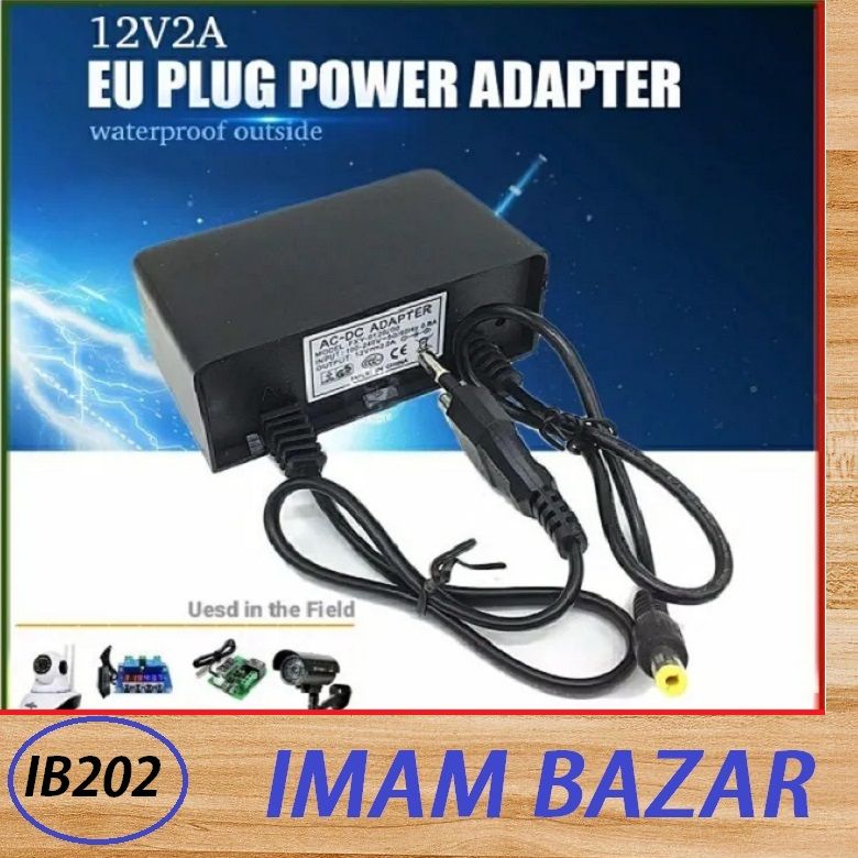 CC Camera Charger AC 220V to DC 12V 2A Waterproof Outdoor CCTV Camera ...