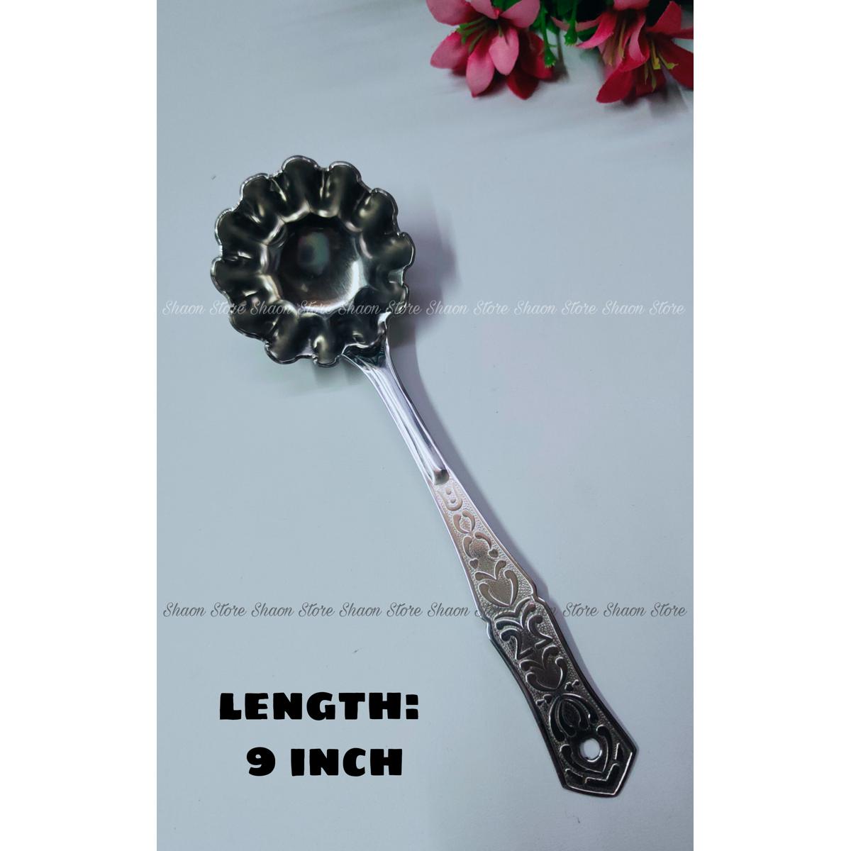 Pulse Spoon/Dal Chamos/Stainless Steel Serving Spoon-9inch | Daraz.com.bd