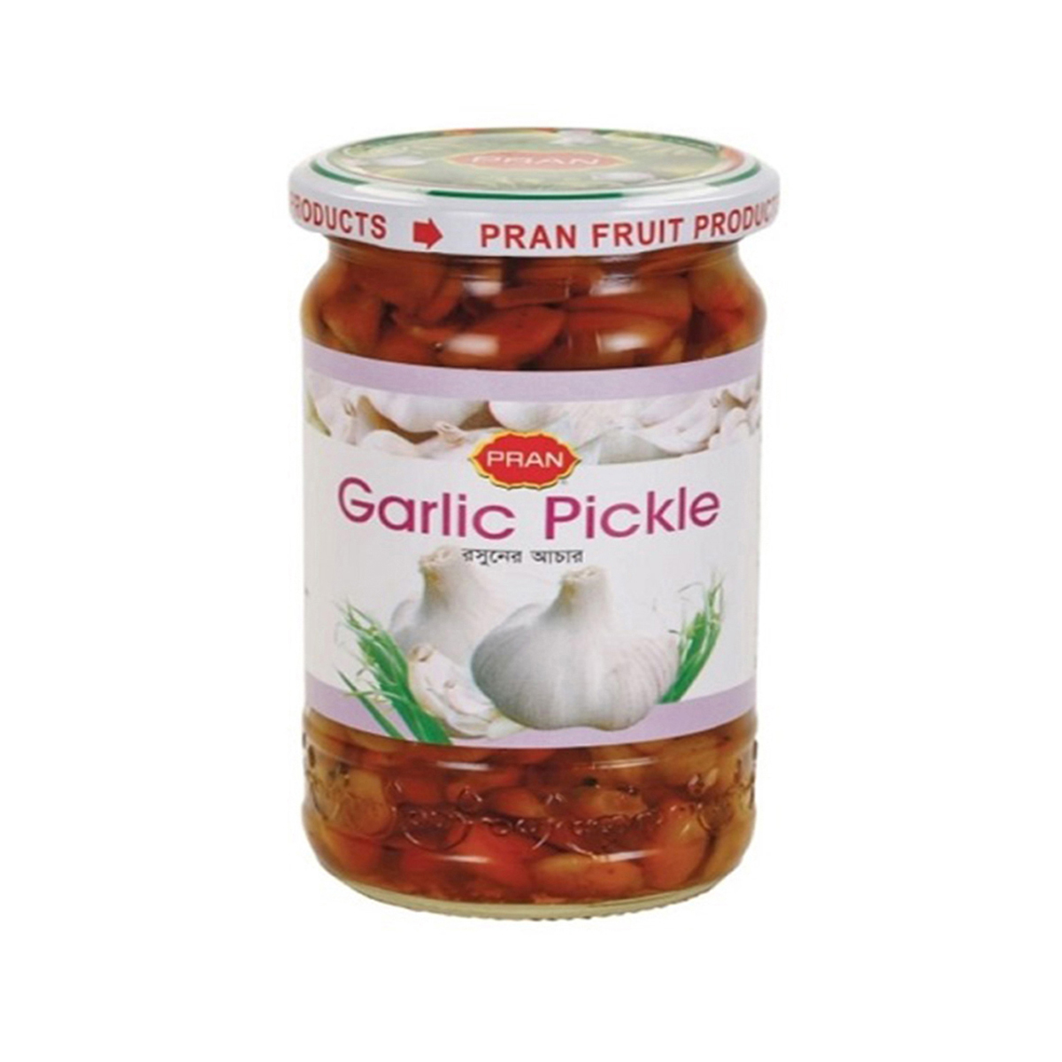 Pran Garlic Pickle 300gm Glass Jar | Daraz.com.bd
