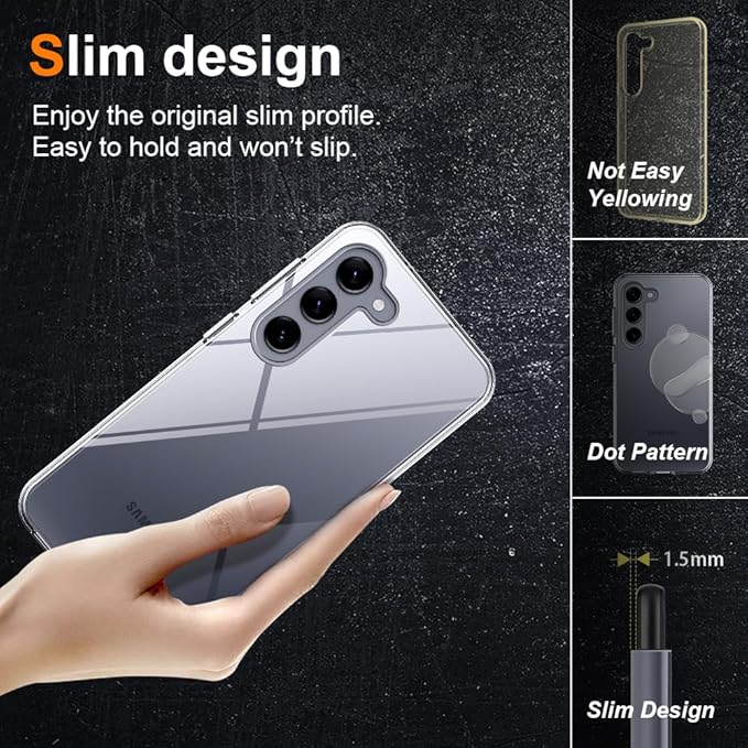 Samsung Galaxy S23 Soft TPU Back Case – Flexible, Transparent ...