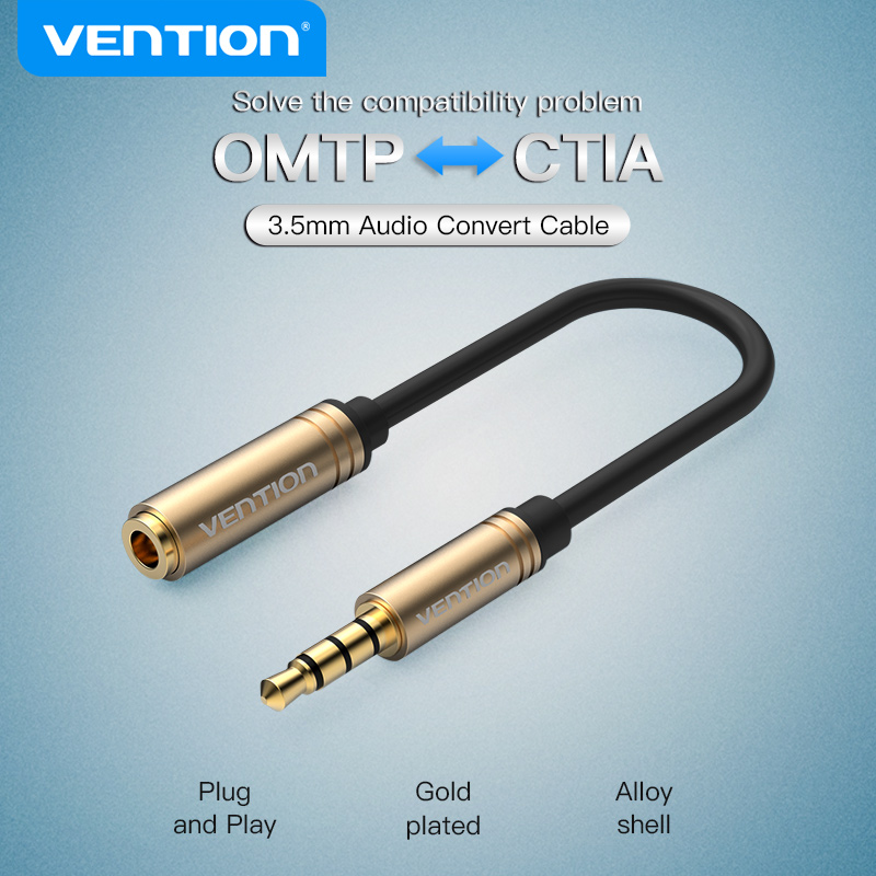 VENTION VAB-S06 3.5mm CTIA-OMTP Adapter | Daraz.com.bd