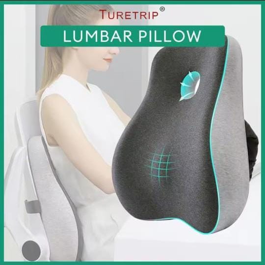 Back Support Memory Foam Back Rest for Office Chair, Chair Back Support ...