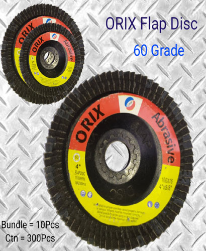 Orix 4 Inch Flap disc 60 Grade 100Pcs | Daraz.com.bd