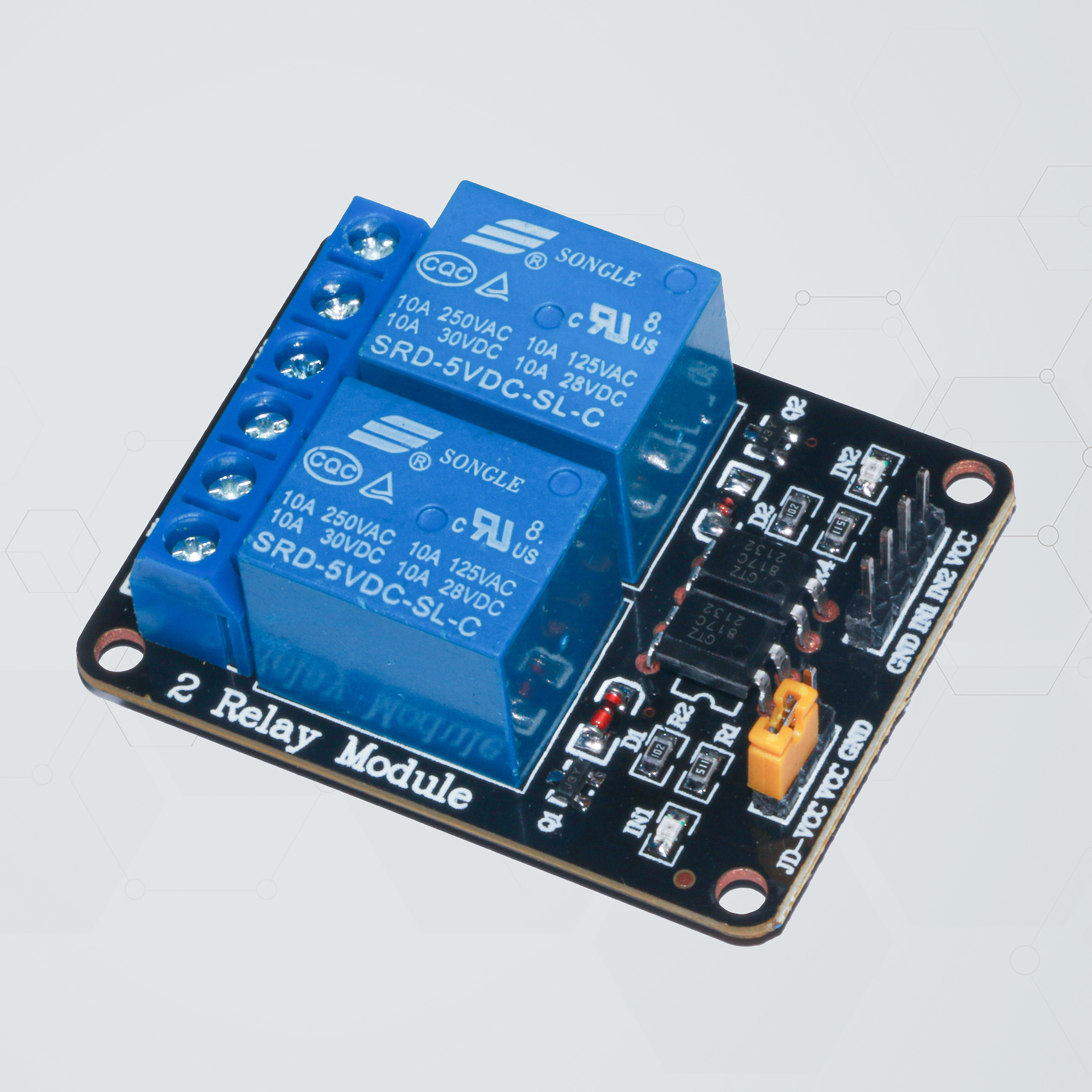 2 Channel 5V Relay Board Module | Daraz.com.bd
