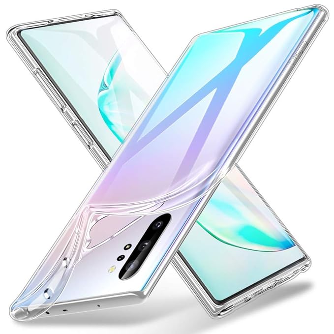 Samsung note 10 plus Flexible Clear Transparent Soft TPU Back Case Cover