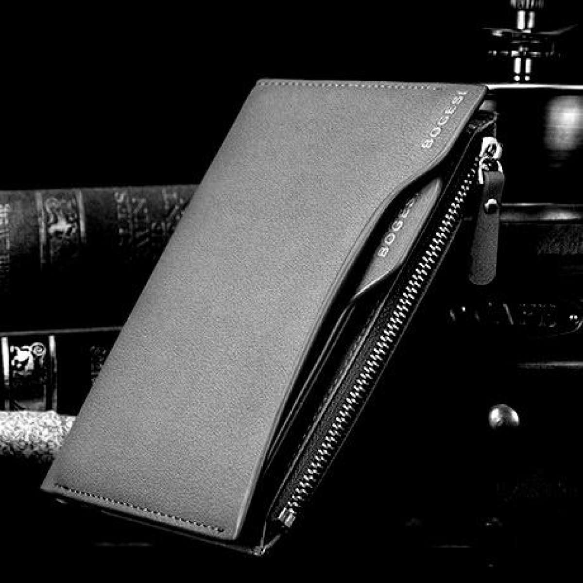 Bogesi Brand Luxury Long Wallet Short Slim Male Purses Money Clip ...