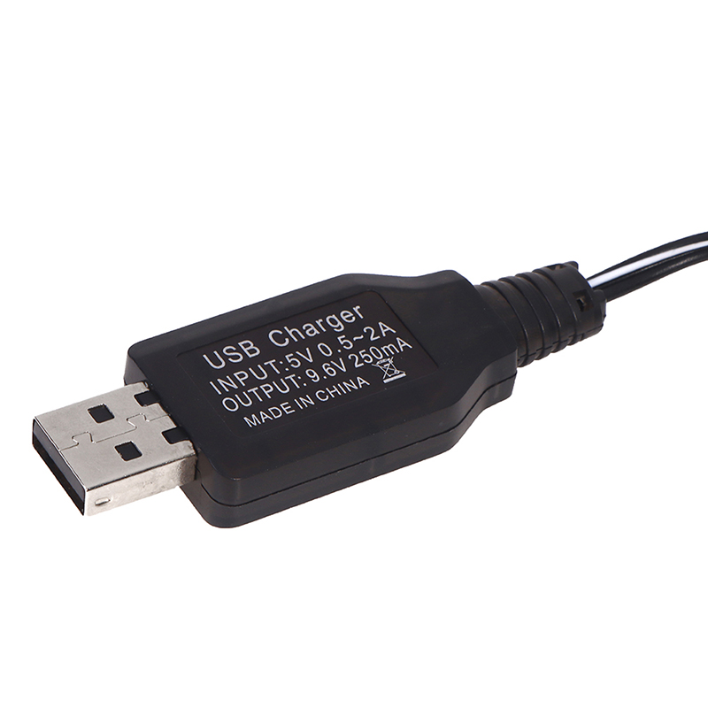 3.6-9.6V 250mA NiMh/NiCd Battery USB Charger Cable SM 2P Forward Plug | Daraz.com.bd