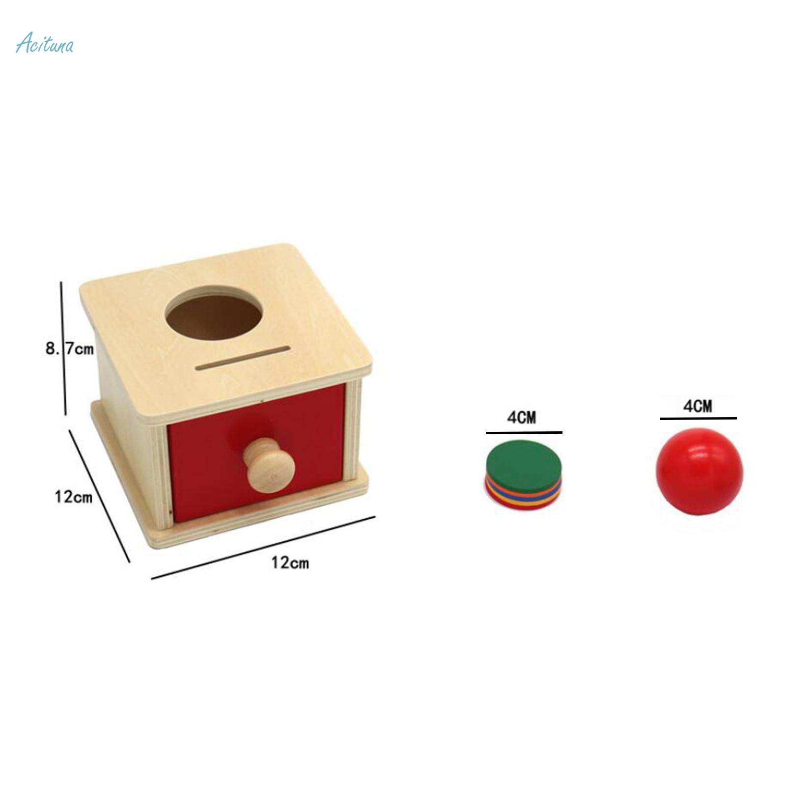 Ball Drop Box Teaching Aids Color Cognitive Toy Activity Game for ...