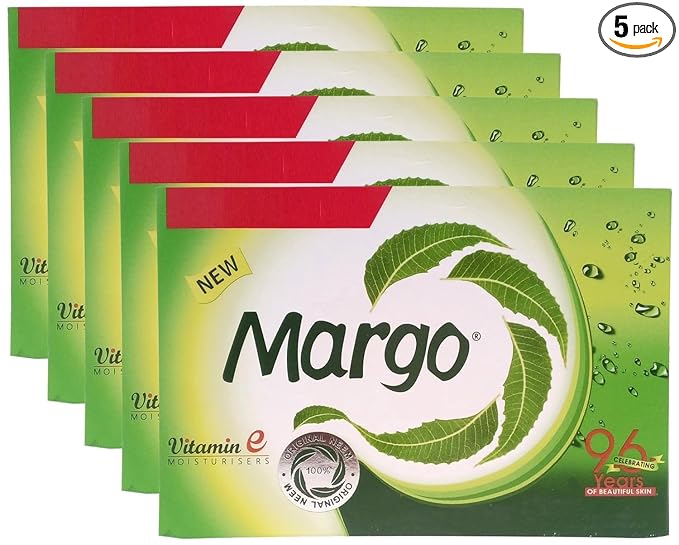 Margo Original Neem Soap - 100 gm (Pack of 5 Soaps) (Indian) | Daraz.com.bd
