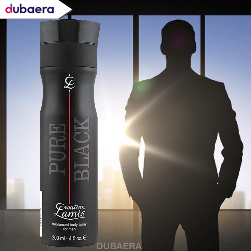 Pure BLack Creation Lamis Body Spray for Male - 200 ml | Daraz.com.bd