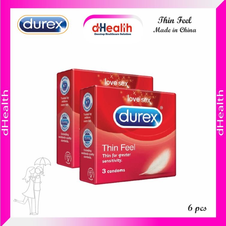 Durex Thin Feel Condom - Combo Pack - 3x2= 6 pcs | Daraz.com.bd