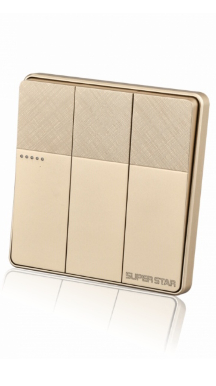 Super Star Gold Ray Three Gang One Way | Daraz.com.bd