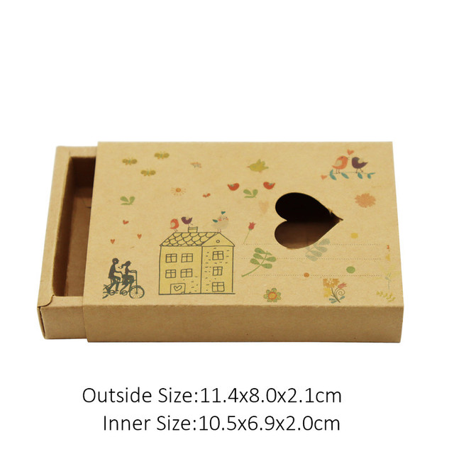 20pcs Kraft Paper Soap/flower Drawer Boxes Wedding Party Candy Box For ...